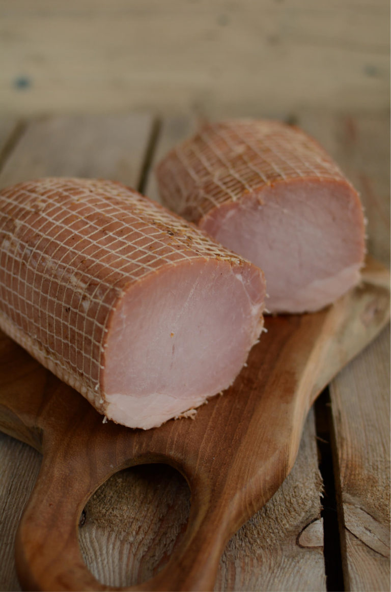 Cooked 'Kassler' Loin Ham (whole piece cut) (2)@2x - Trealy Farm ...